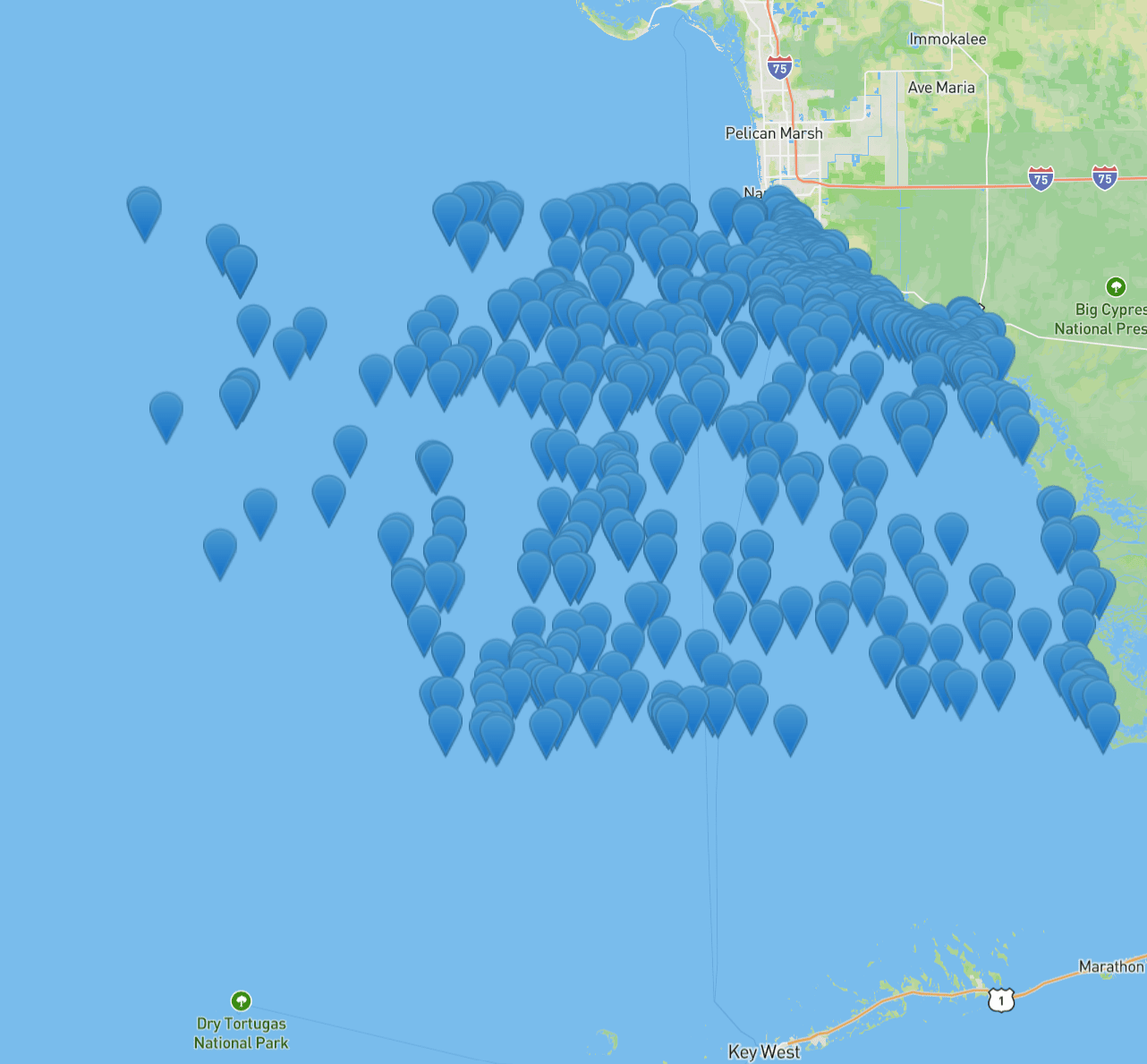 Everglades Fishing Spots - GPX Fishing Numbers – Fish On